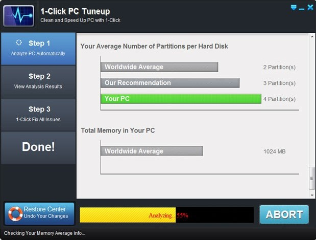 1-Click PC Tuneup 3 PCs - System Tweaker Software Discount for