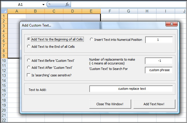 Add Data To Multiple Excel Cells Excel Add ins Software PC