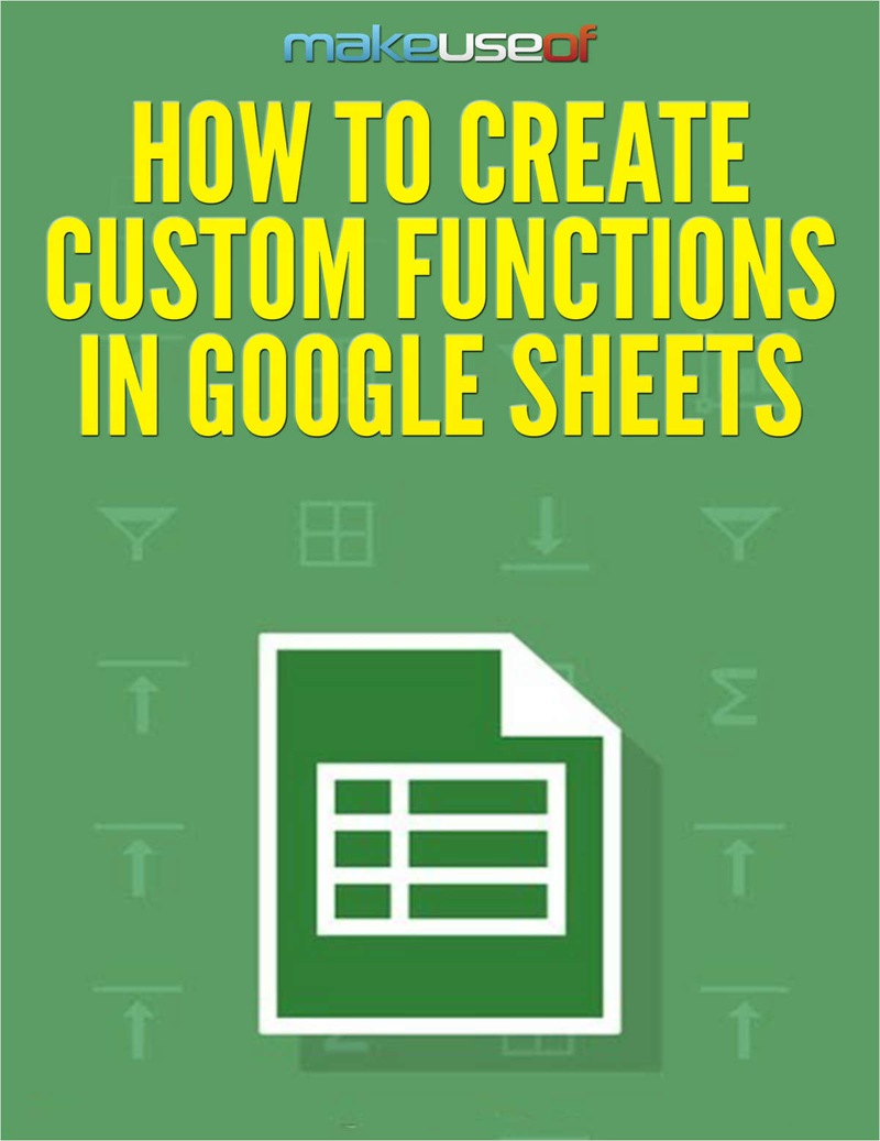 How To Create Custom Functions In Google Sheets EBook Software