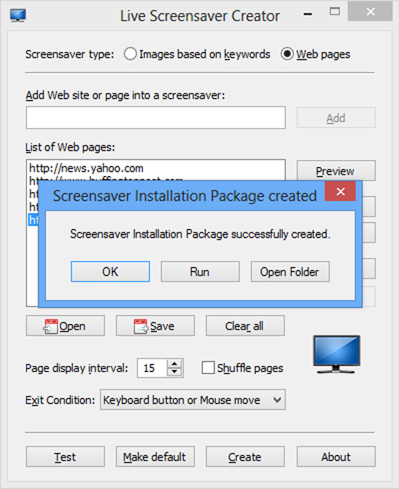 Live Screensaver Creator - Desktop Enhancements Software for