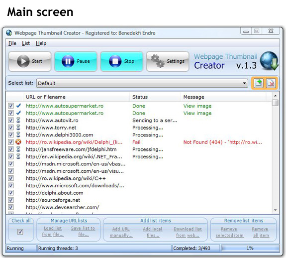 Webpage Thumbnail Creator - Thumbnail Software Discount for