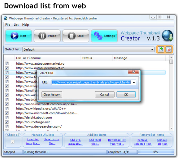 Webpage Thumbnail Creator - Thumbnail Software Discount for